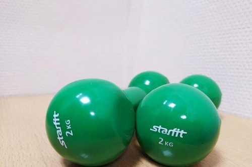 Эффективные гантели Starfit 2 кг