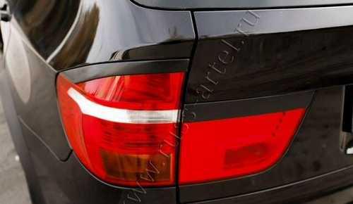 Накладки на передние фары (реснички) BMW X6 (E71)