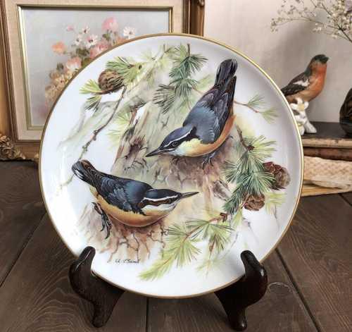 Настенные тарелки серии "Мир птиц". Урсула Банд