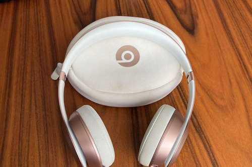 Наушники beats by dr dre solo wireless розовые