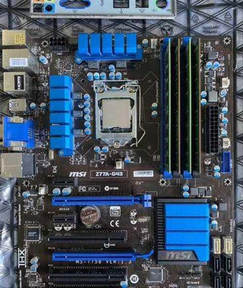 Msi z77a g43 + Xeon E3-1270 + 16GB DDR3