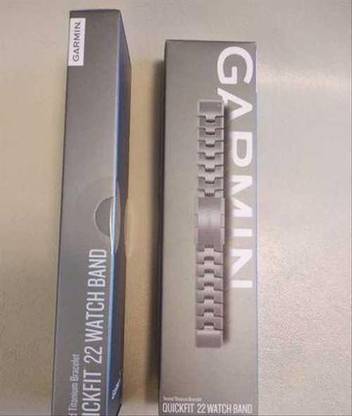 Garmin Quickfit 22 титановый браслет
