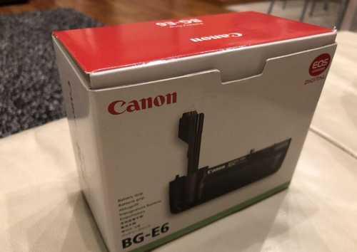 Новый оригинальный батарейный блок Canon BG-E6