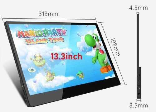 Портативный игровой монитор 13,3" IPS FHD Touch