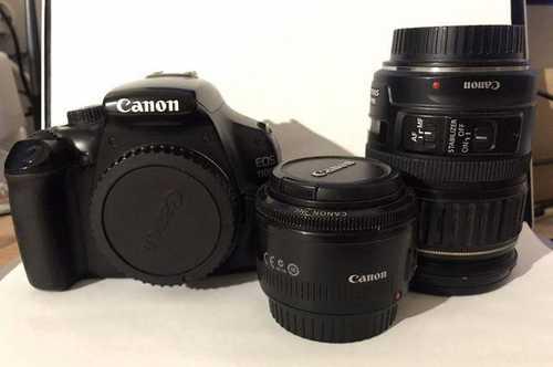 Canon 1100d с двумя объективами