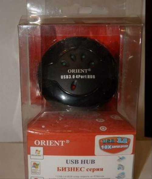 Orient " BC-310 " 4-port USB3.0 Hub + Б.п