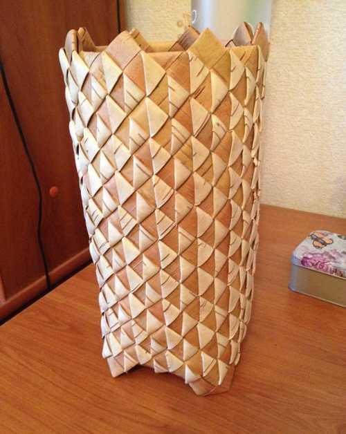 Ваза из бересты