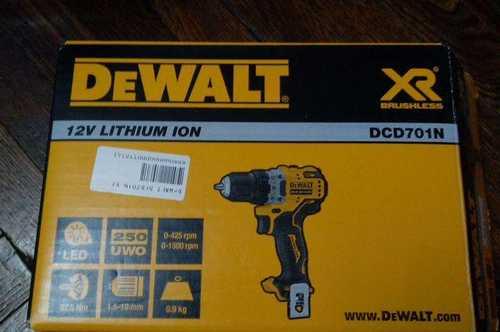 Шуруповерт DeWalt DCD701 12v New