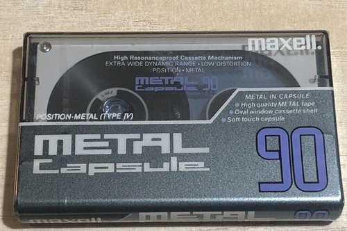 Аудиокассета Maxell Metal Capsule 90 белый