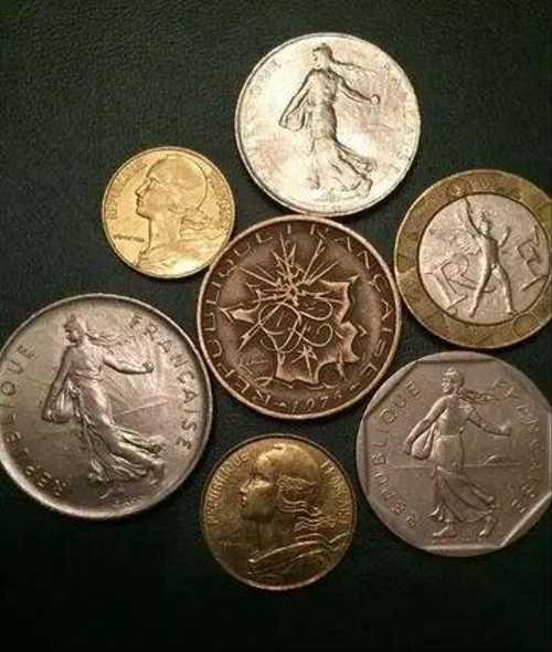 Монеты Филиппины, Финляндии, Франции, Уругвай