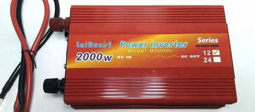 Инвертор напряжения LaiRun 12-220V 2000W 12 вольт