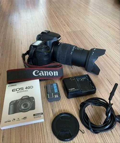 Фотоаппарат Canon EOS 40D + sigma 18-125mm