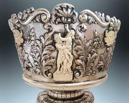 Столовое серебро, ваза со слоновой костью, Испания