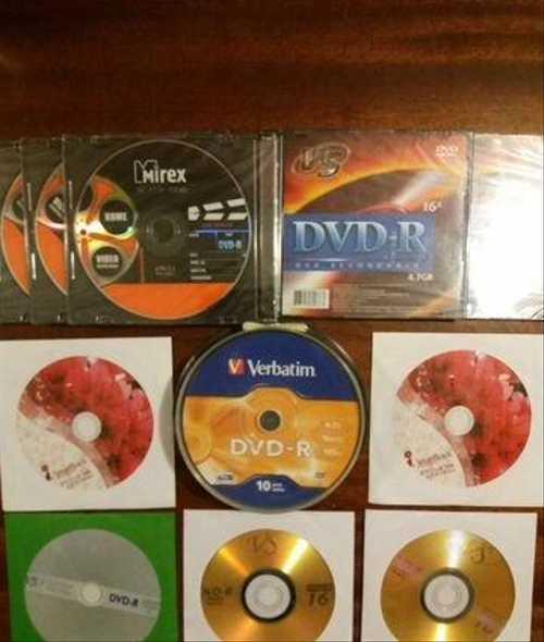 DVD-R диски новые 4,7 Gb/120 min