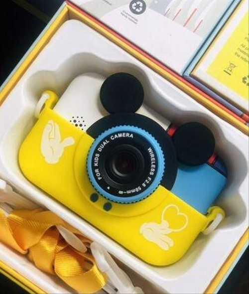 Детский фотоаппарат Микки Маус жёлтый