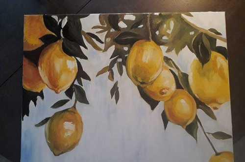 Интерьерная картина "Лимоны"