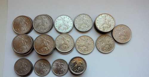 Монеты погодовка России 1997 2009 1,5 копеек
