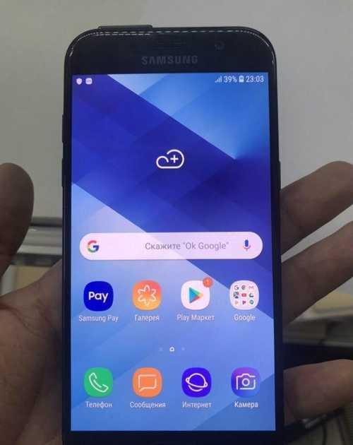 Samsung A520F, A5 2017, дисплей в сборе