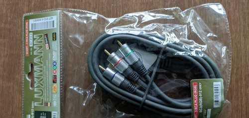 Кабель scart-3RCA (RGB) Luxmann
