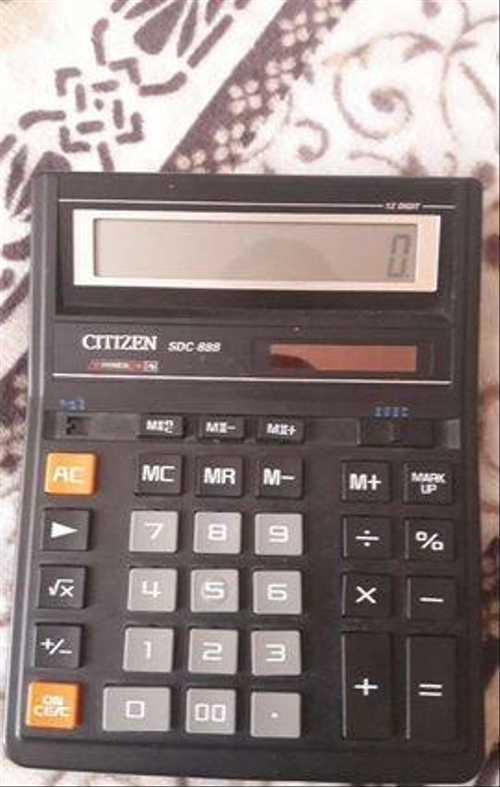 Калькулятор citizen SDC-888. Новый