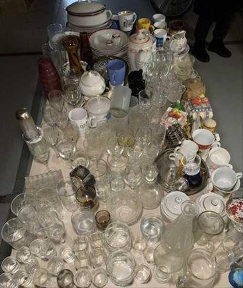 Посуда стаканы, чашки и др