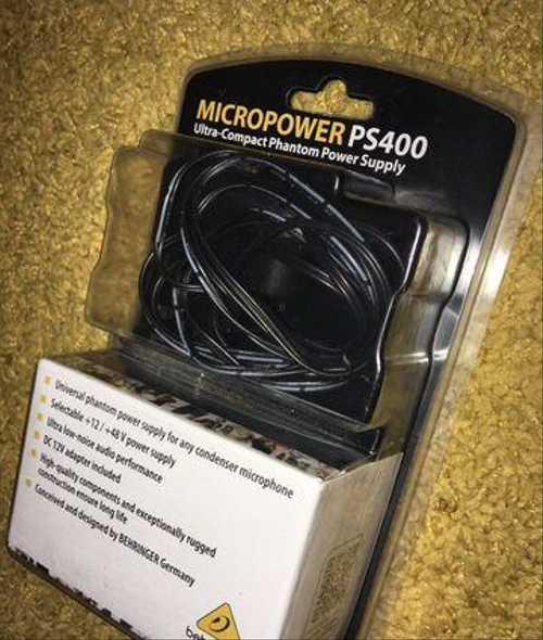 Блок фантомного питания Behringer micropower PS400