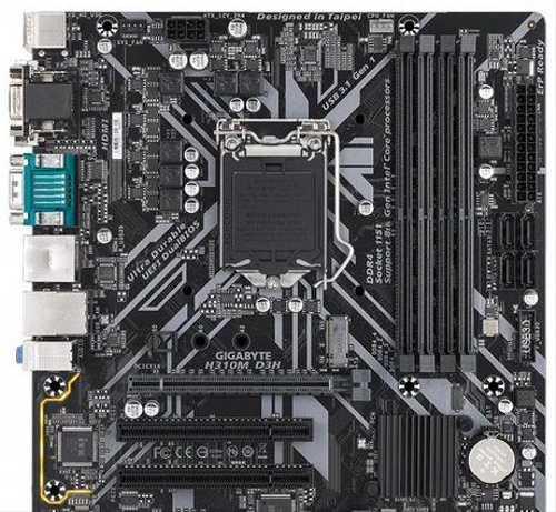 Gigabyte H310M D3H Soc-1151v2 Intel H310 4xDDR4