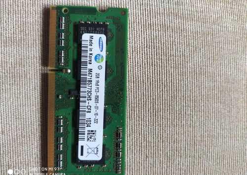 Озу Samsung original sodimm ddr 3 2gb