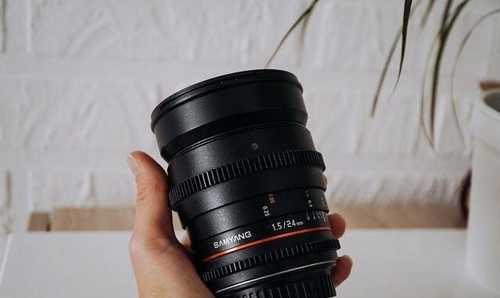 Samyang 24mm T1.5 ED AS UMC vdslr Canon EF