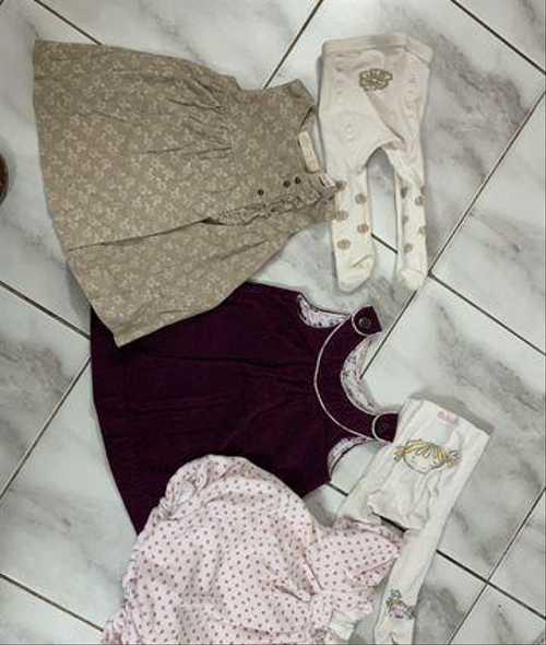 Пакет одежды на девочку 3-6 мес Zara hm lindex