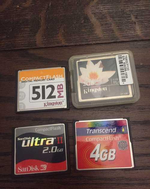 Карты памяти CF CompactFlash малого обьема