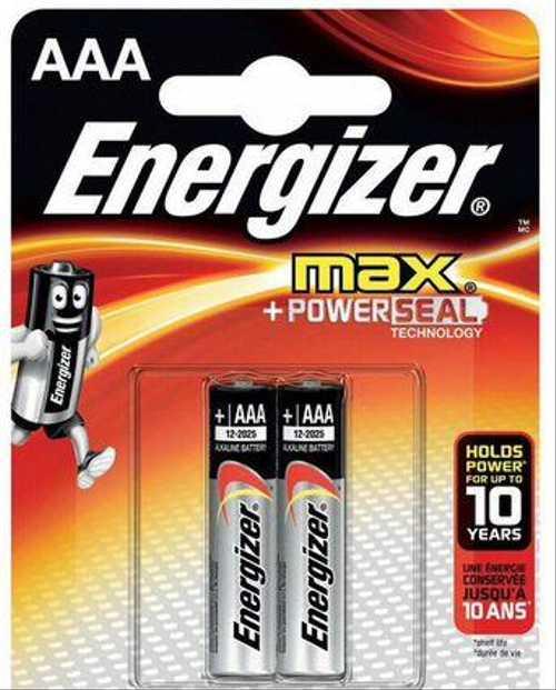 Батарейка Energizer max LR03/2BL