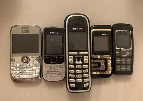 Старые телефоны Nokia, Siemens, МТС