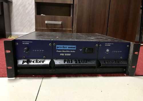 Усилитель Италия Peecker Sound PAS 2200 2*1500ватт