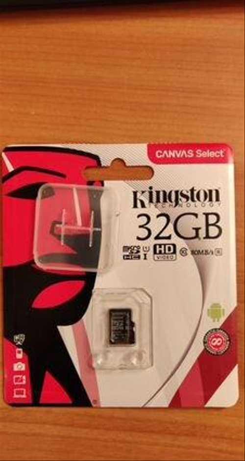 MicroSD Kingston 32Gb Class 10