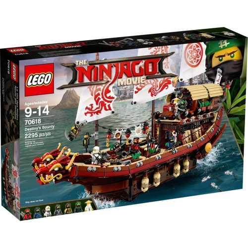 Lego Ninjago Лего 70618 Корабль Мастера Ву, новый