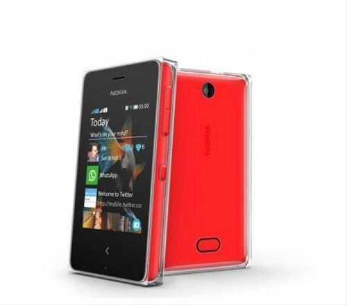Nokia Asha 500 Dual Sim Bright Red