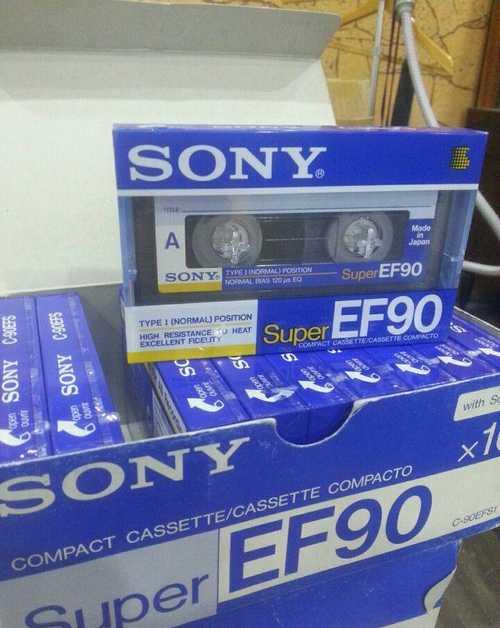 Блок аудиокассет Sony Super EF90