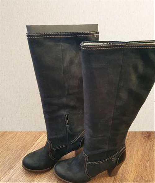 Сапоги женские осенние 37 Clarks кожа