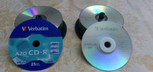 Диски CD и DVD чистые болванки