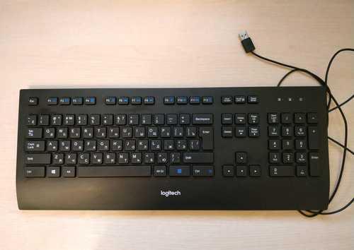 Logitech Corded Keyboard K280e Black USB