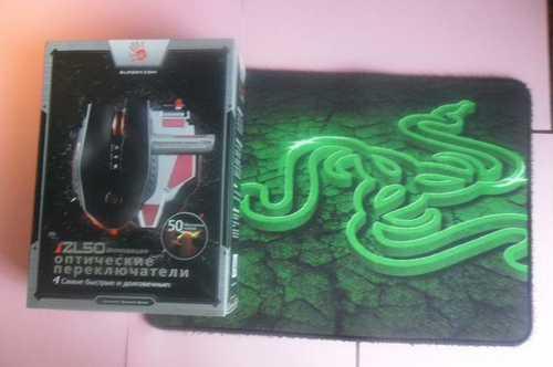 A4Tech TL50 Black + Razer Goliathus Control Fissur