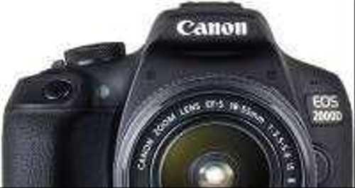 Зеркальный фотоаппарат canon eos 2000D