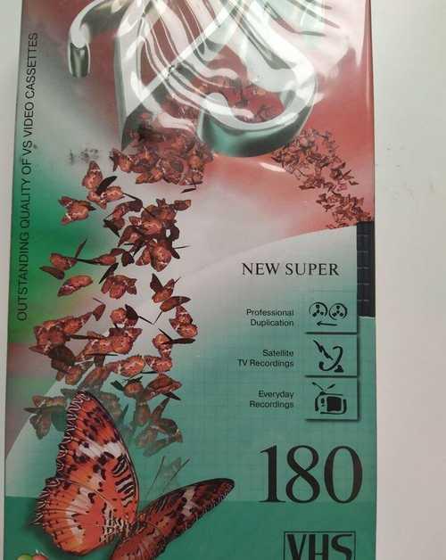 Видеокассета VS NEW super E-180, VHS запечатана