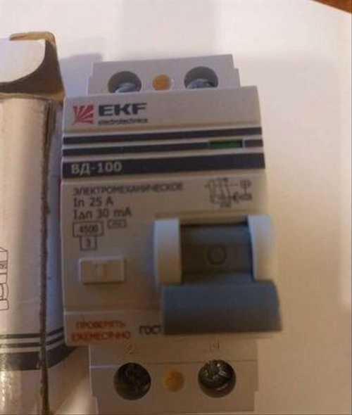 Узо вд-100 25А 30mA