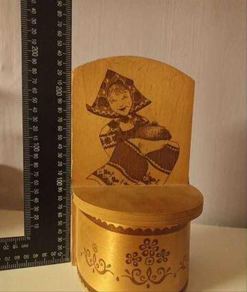 Советская настенная деревянная шкатулка, ящик, лар
