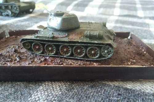 Диорама с т-34/85 масштаб 1/72