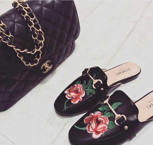 Туфли мюли Simmi в стиле Gucci