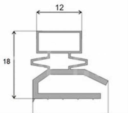Уплотнитель холодильника Ока-6 М 280х570 мм