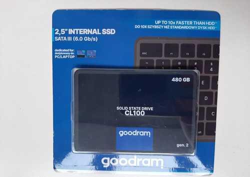 SSD Goodram cl100 480Gb запечатанный новый